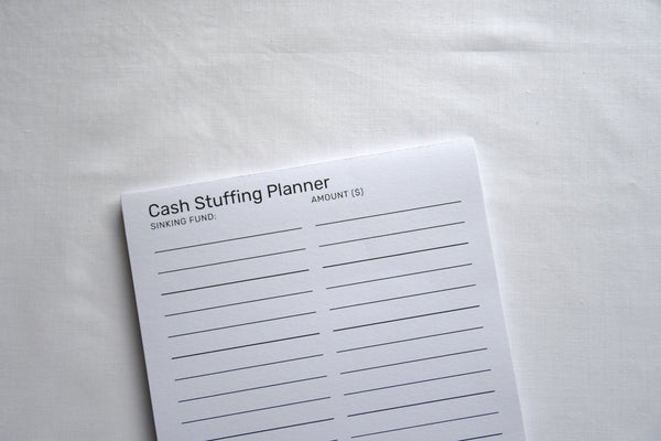 Cash Stuffing Planner Notepad – The Art Of Budgeting